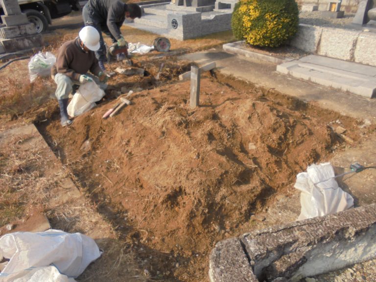 お墓の施工写真集 | 豊田市の石材・墓石のことなら田中生万石材店｜豊田・日進・みよし市